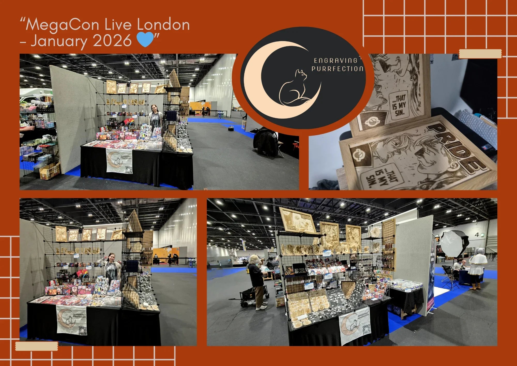 MegaCon Live London – January 2026 💙 – Engraving Purrfection
