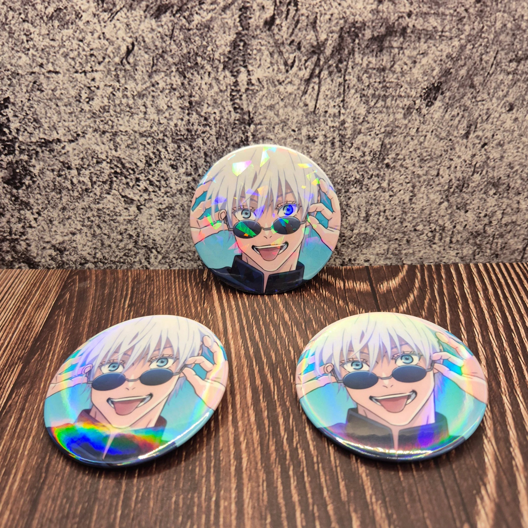 Gojo Satoru Badge | Jujutsu Kaisen Anime Pin – Engraving Purrfection