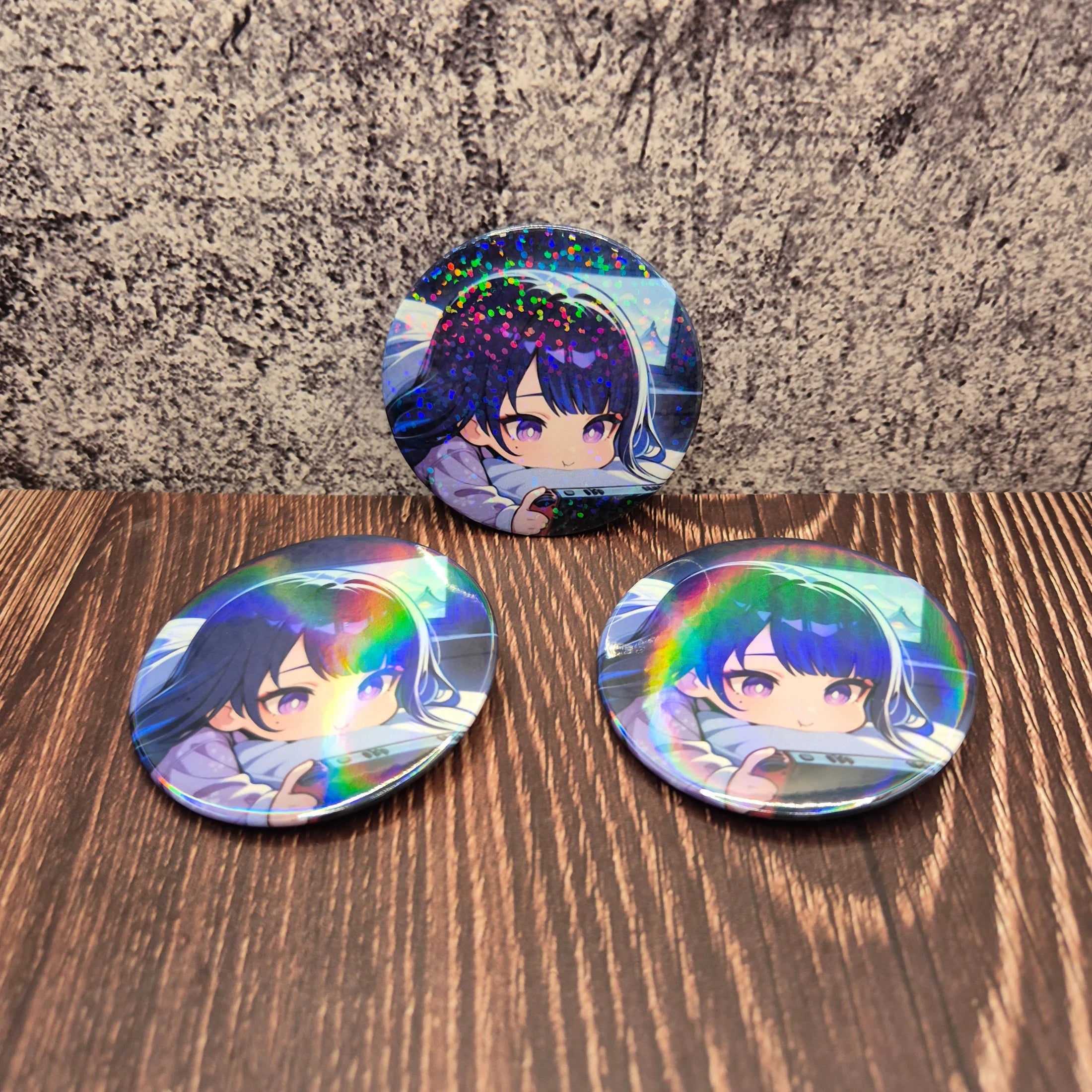 Raiden Shogun Badge | Genshin Impact Fan Art Pin – Engraving Purrfection